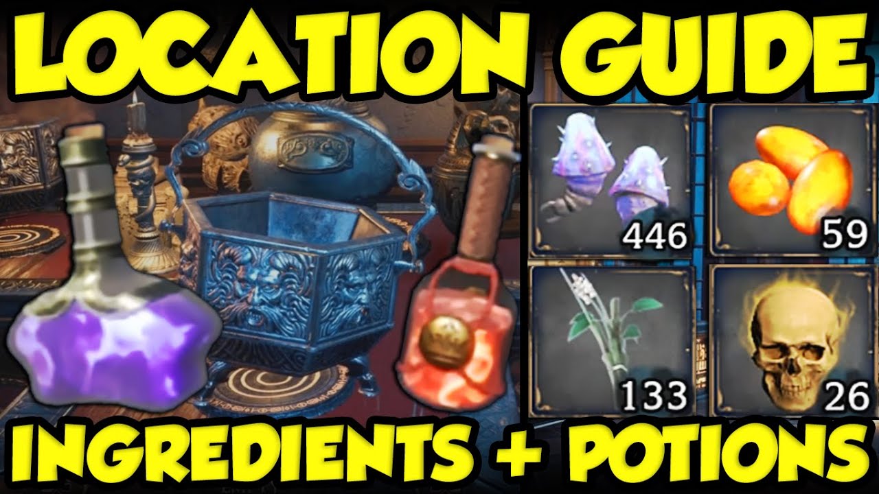 HOGWARTS LEGACY POTION GUIDE! BEST POTION INGREDIENT LOCATIONS For ...