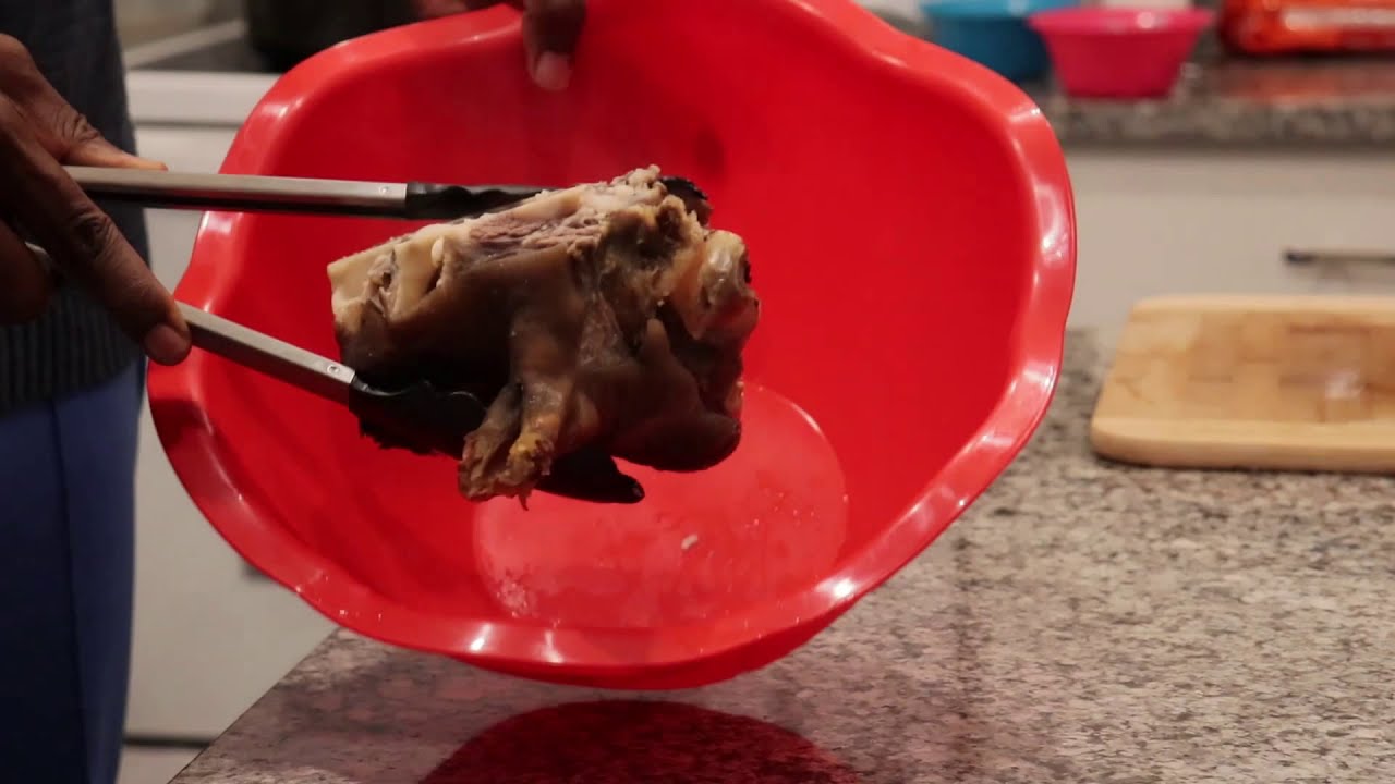 How to Prepare Nigerian Isi Ewu: Spicy Goat Head - YouTube