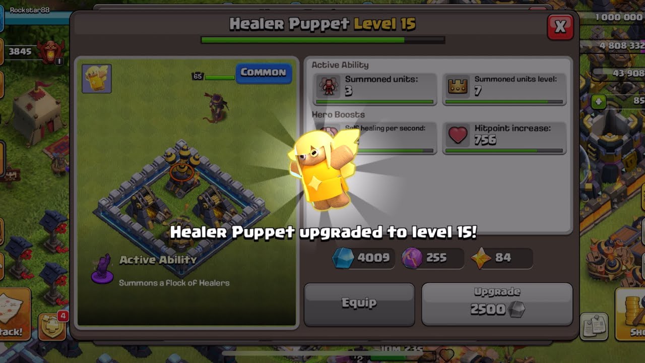 Healer Puppet CoC (LEVEL 15) - YouTube