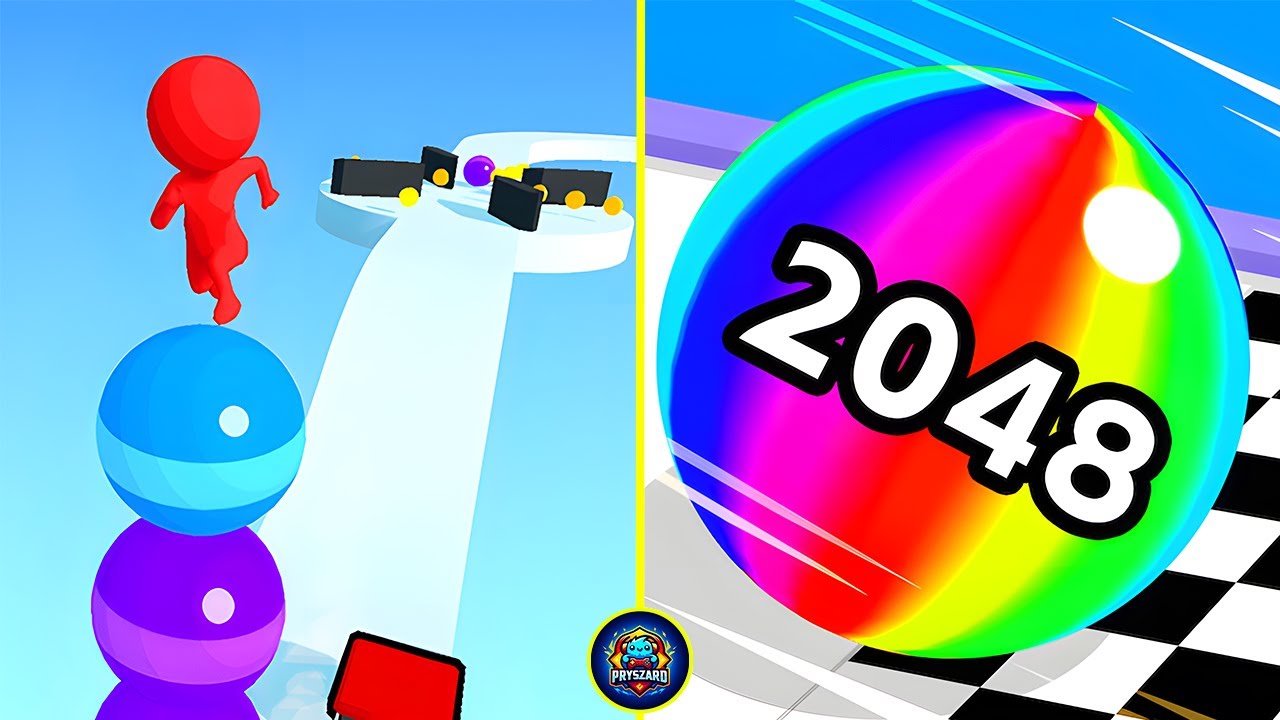 Stack Rider, Ball Run 2048 All Levels Gameplay Walkthrough iOS Android #1 - YouTube