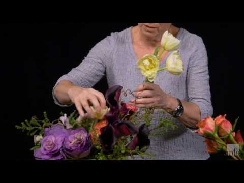 How to Make a Color Block Flower Arrangement