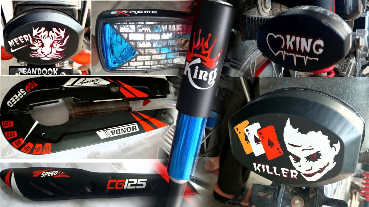 bike full stickering || honda sticker design | bike sticker modified ...