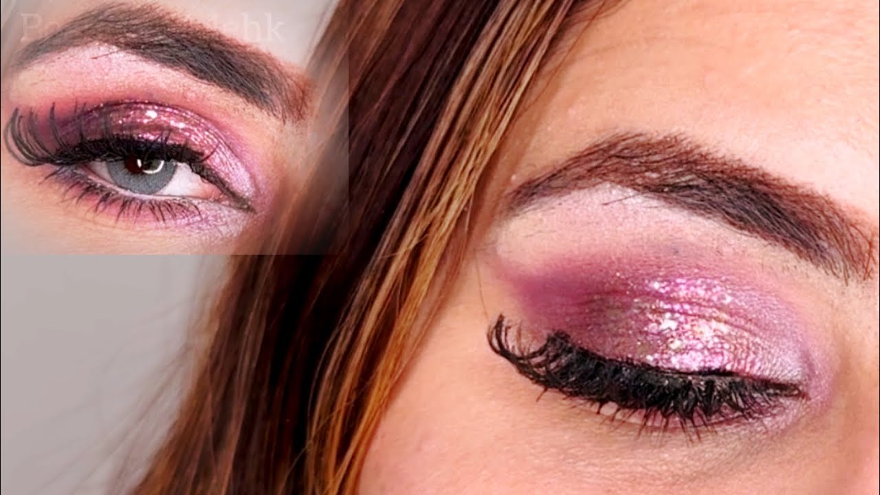 Quick and Easy Pink Eyeshadow tutorial || Pink Eye makeup tutorial ...
