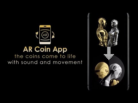 Promo-video of AR mobile Coin App - multi-awarded silver coin Robots ...