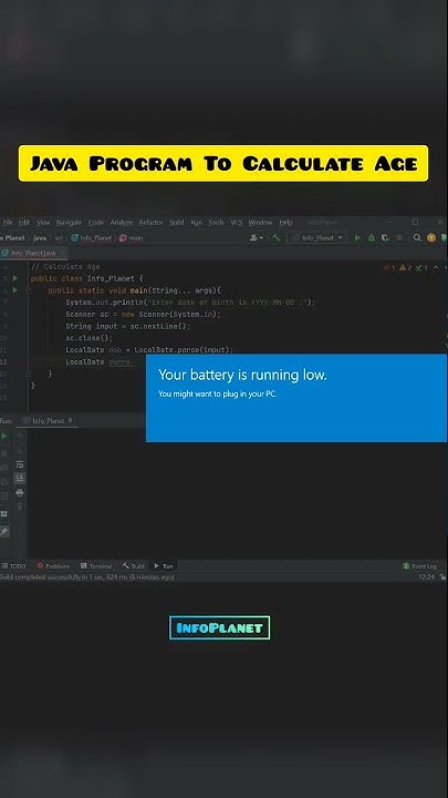 Calculate Age Using Java #shorts #java #codeing #software engineer #computer science #youtube ...