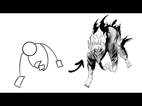 How to draw Okarun full body out of Stick Man | Easy step by step ...