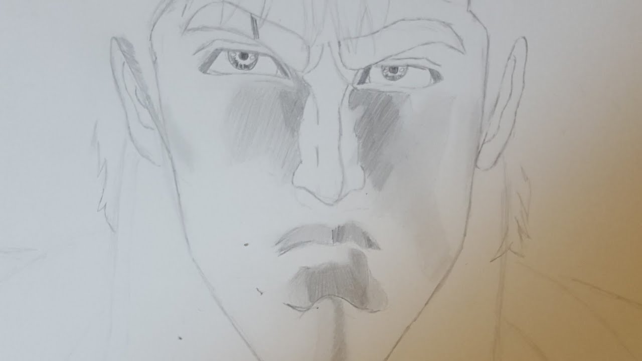 Drawing kenshiro (part1) - YouTube