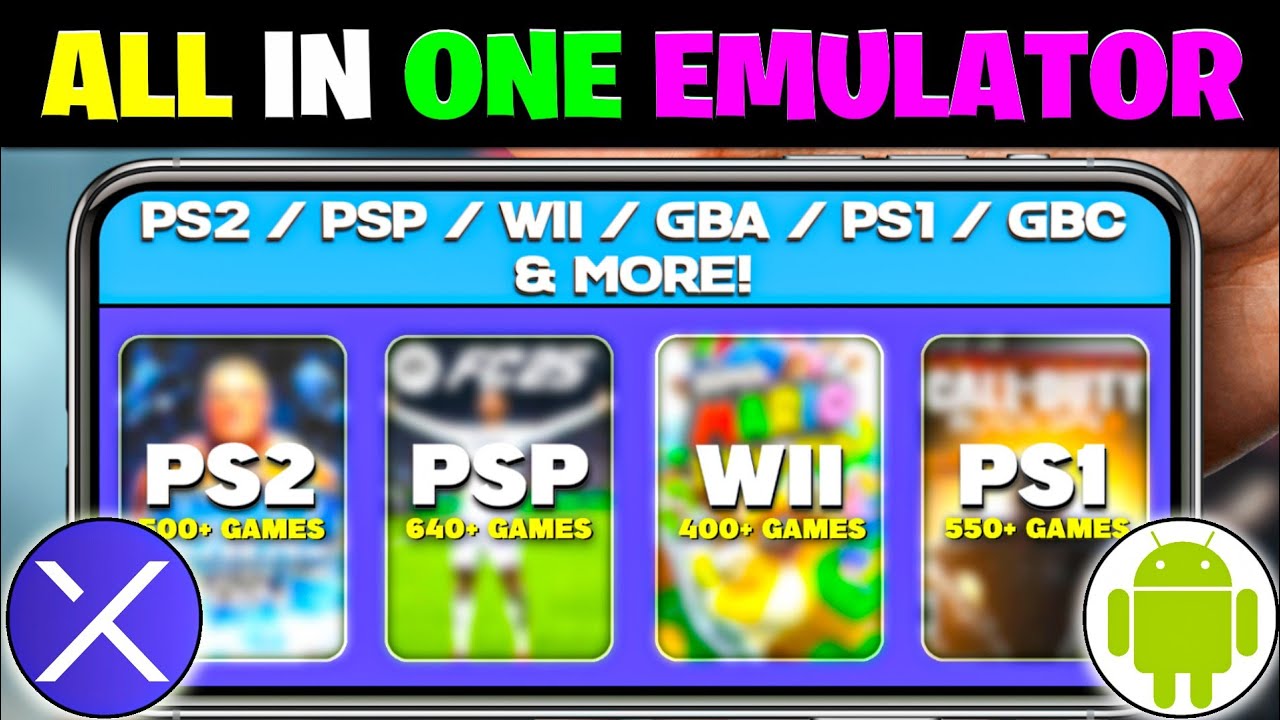NEW 🔥 ALL IN ONE EMULATOR FOR ANDROID | PLAY PSP/PS1/PS2/WII/3DS And ...