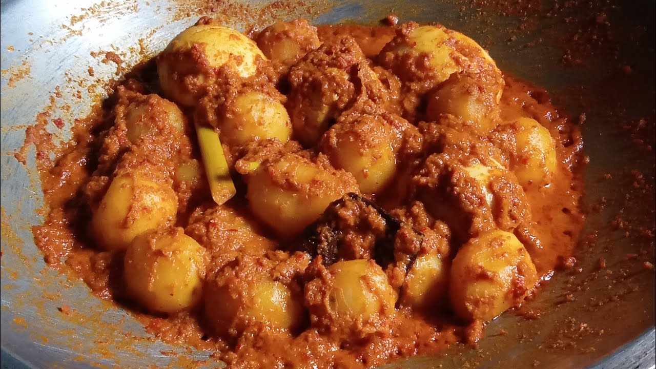 Rendang Telur dan Kentang Yang Enak - YouTube