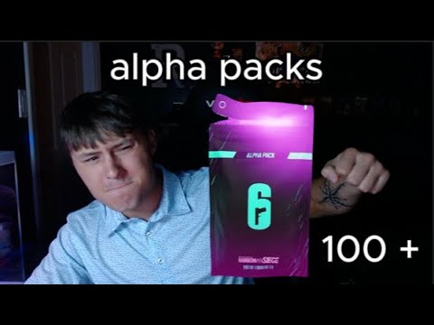 opening 100 alpha packs again - YouTube