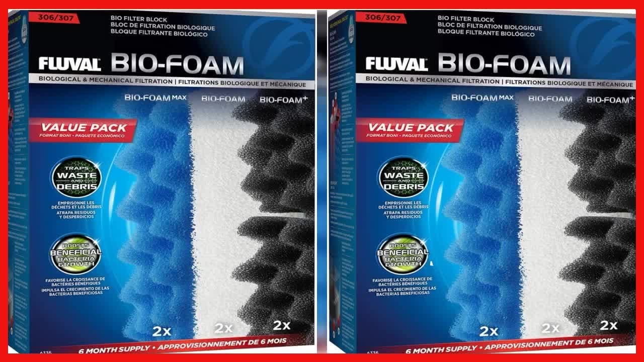 Fluval 306/307 Bio Foam Value Pack, Replacement Aquarium Filter Media ...