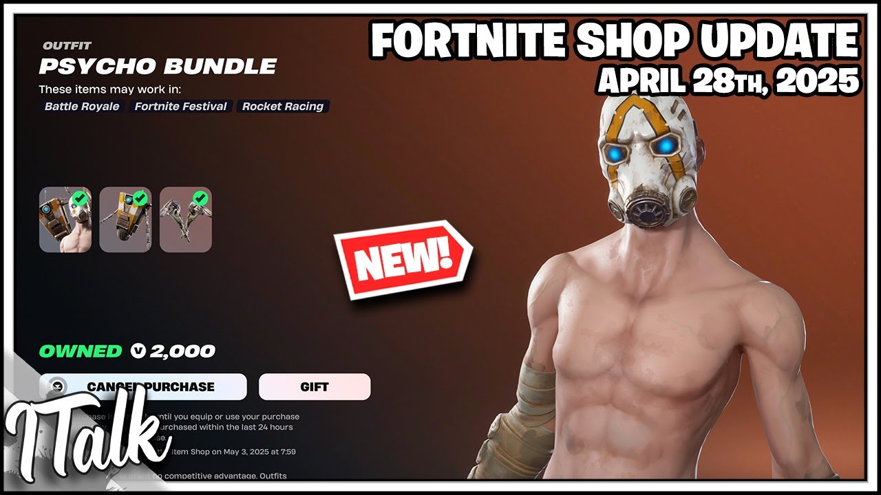 *SUPER RARE* PSYCHO BANDIT IS BACK! Fortnite Item Shop [April 28th ...