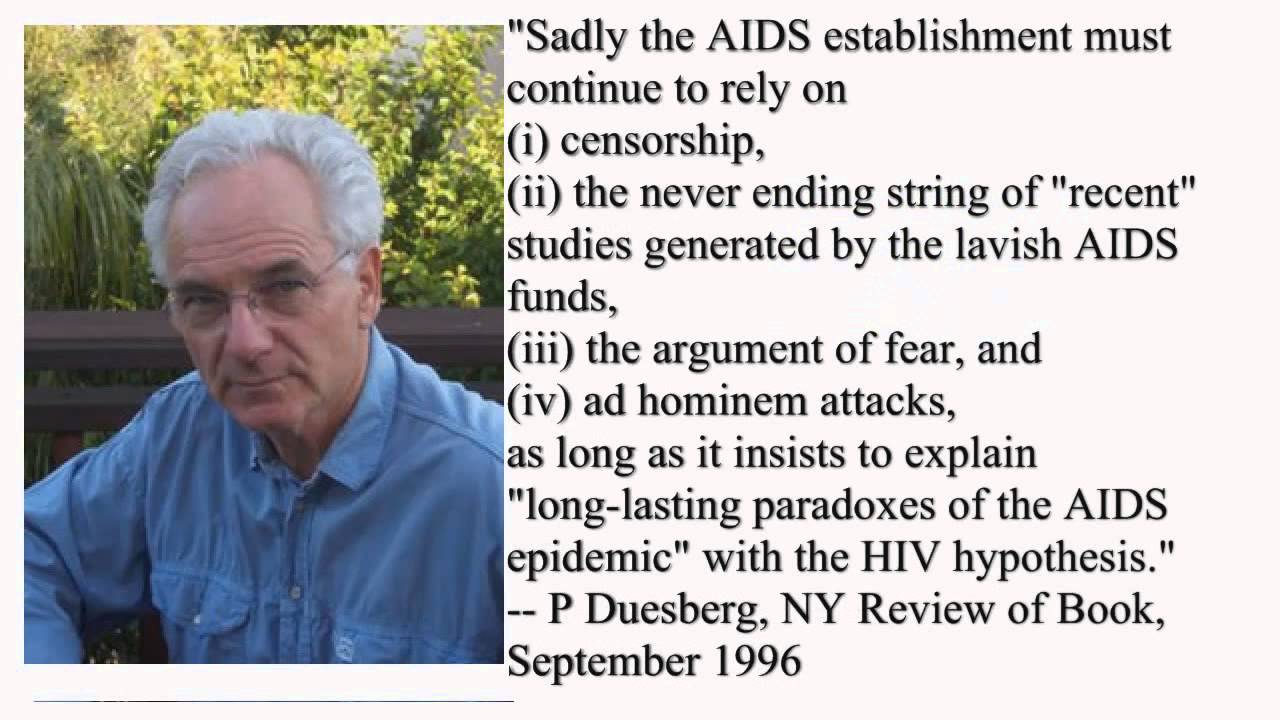 30 Million Lives : Episode 1, Peter Duesberg - YouTube