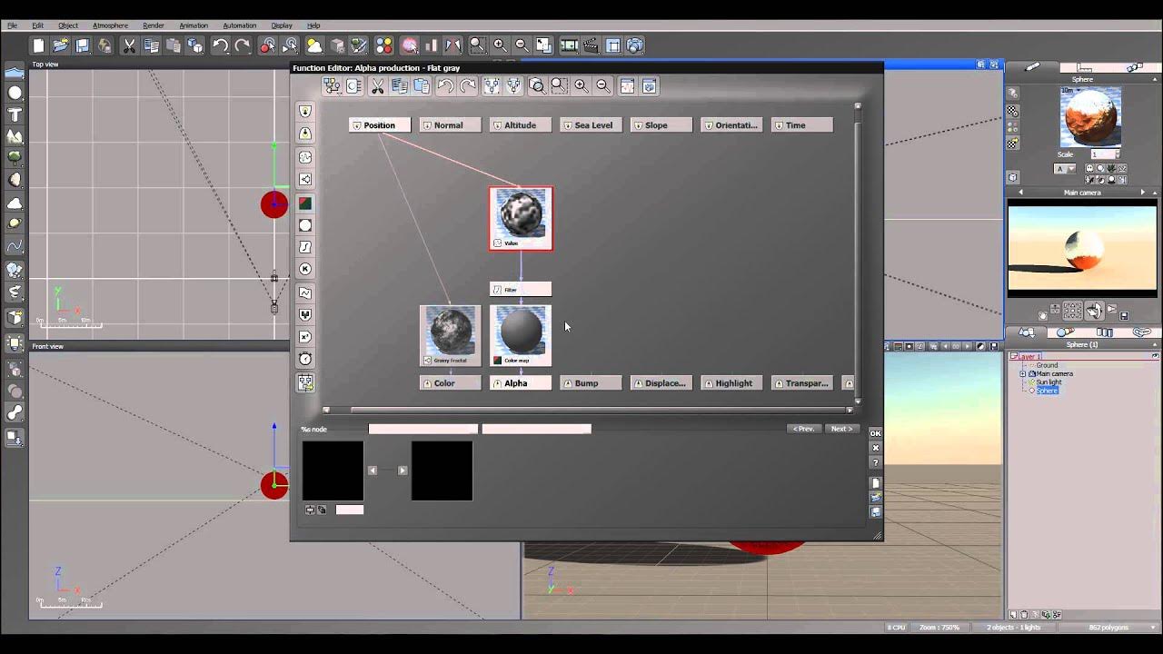 Material Editor Mixed Materials, Vue 11. [dv11] - YouTube