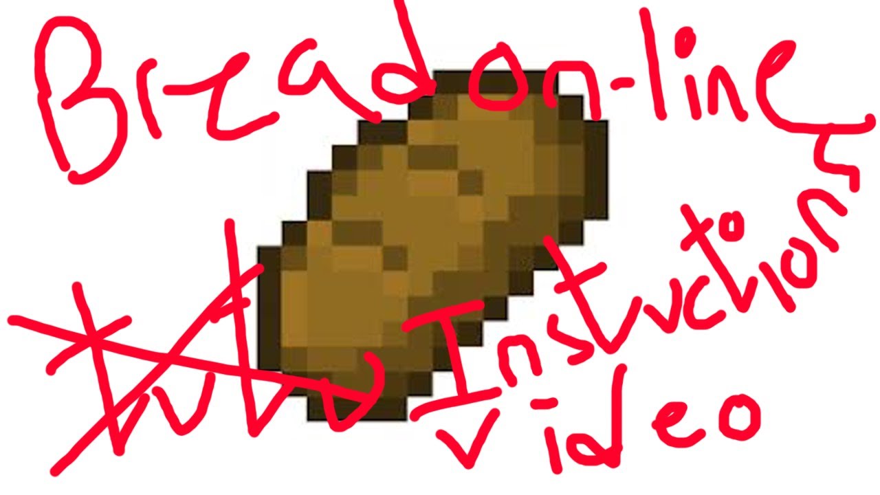 on-line instructions video, how to make bread in minecraft - YouTube