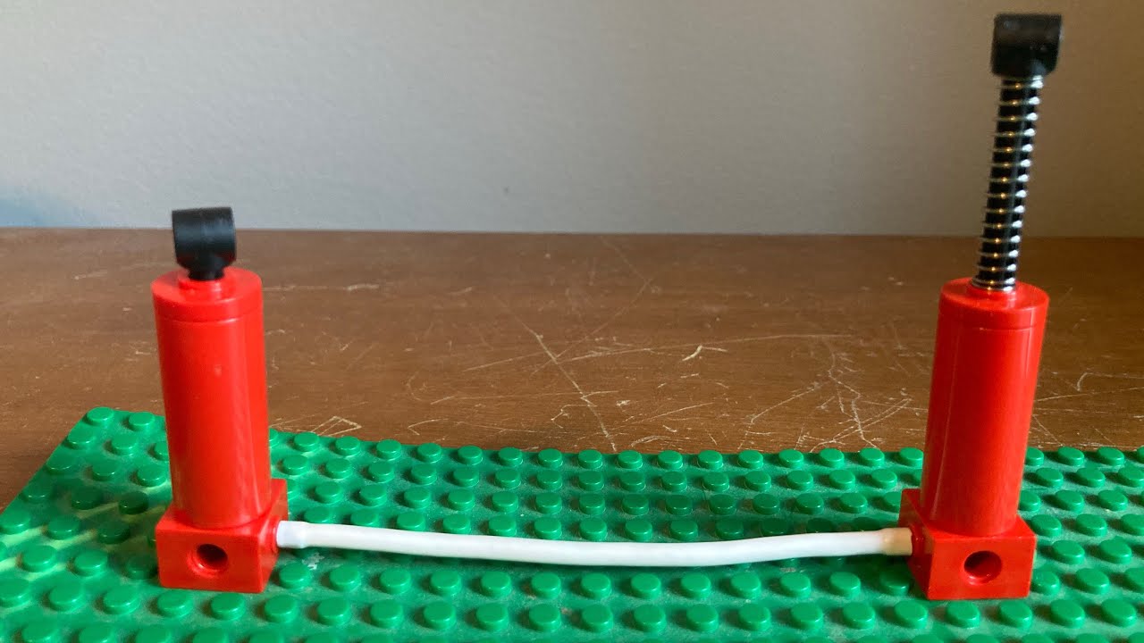 Alternative hose for Lego pneumatics - YouTube