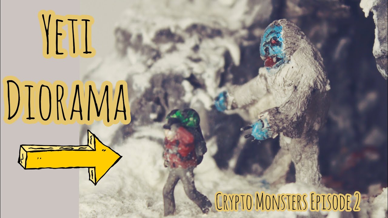 How to make a YETI DIORAMA for cheap | Cryptid Monsters Ep. 2 | Tiny ...