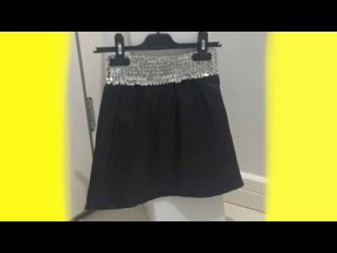 Deri Etek Dikimi Çocuk lastikli deriden çan etek dikimi
