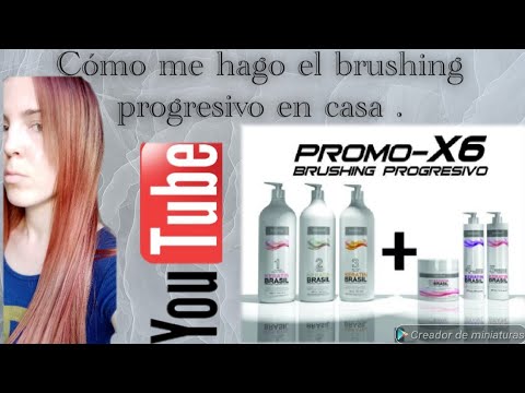 Cómo me hago el brushing progresivo en casa fácil y rápido. - YouTube