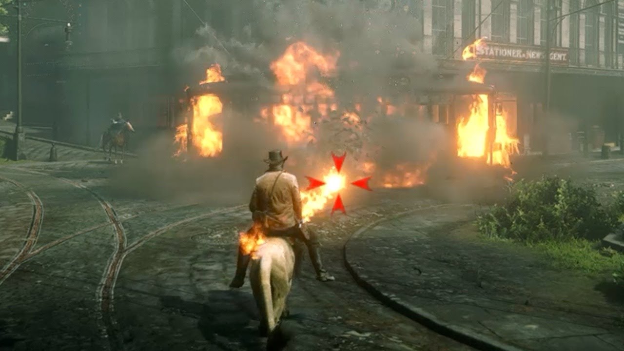 Flamethrower Lion in Red Dead Redemption 2 - YouTube