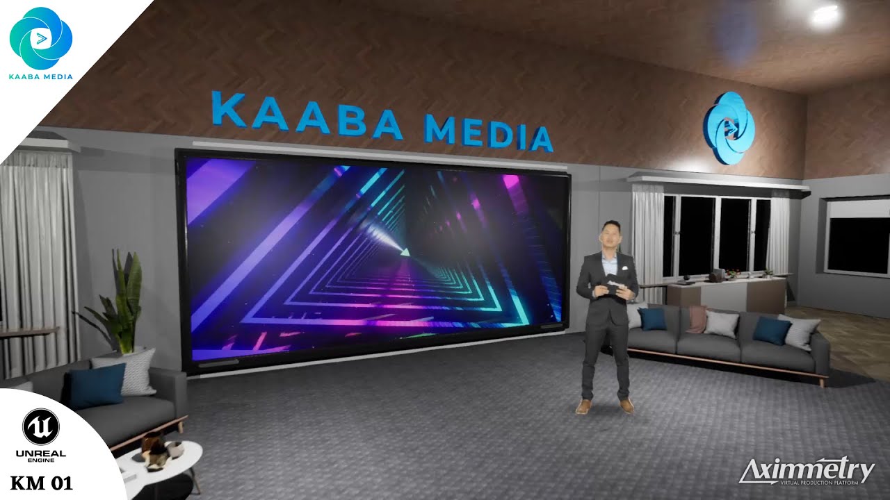 AXIMMETRY 3D DE VIRTUAL STAGE - VIRTUAL SET KM01 - YouTube