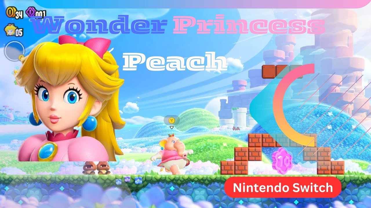 🍀 Princess Peach in Action Super Mario Wonder - YouTube