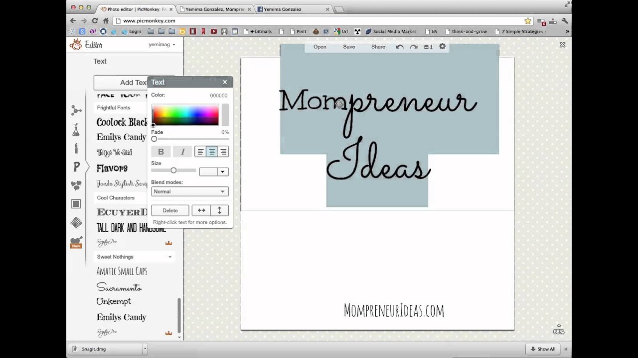 How to create a logo or vintage social media icons using PicMonkey ...