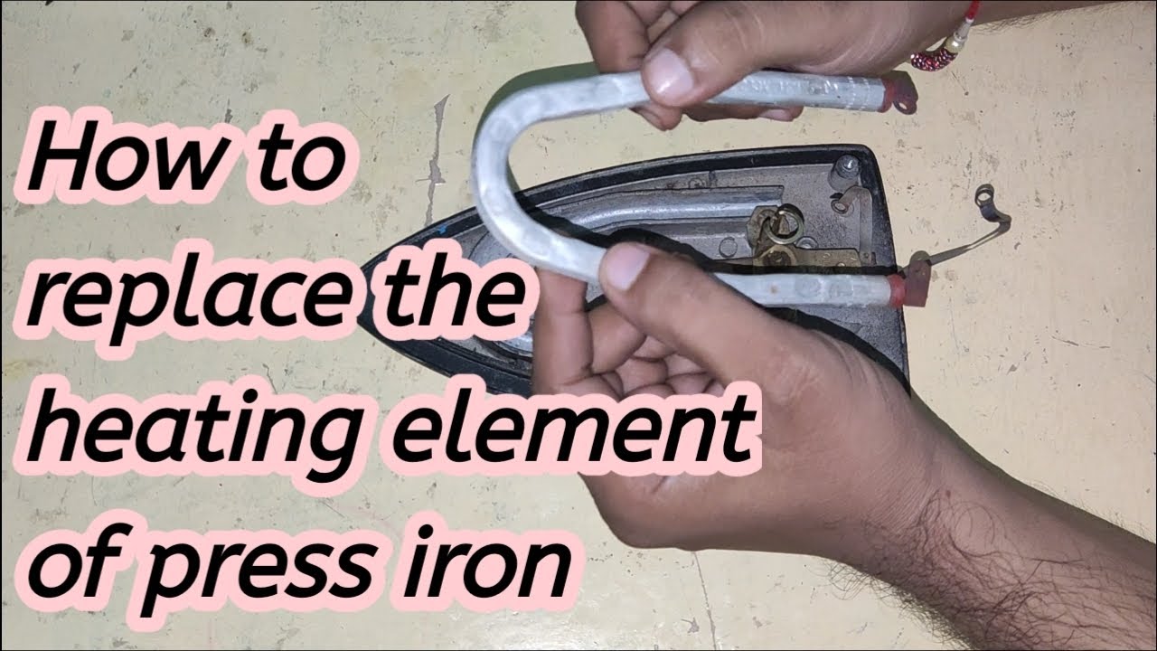 How to replace the heating element of press iron | dry iron - YouTube