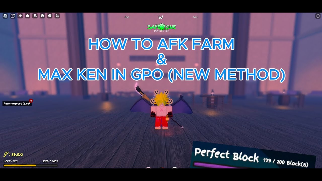 HOW TO AFK FARM & MAX KEN HAKI IN GPO (NEW METHOD) - YouTube