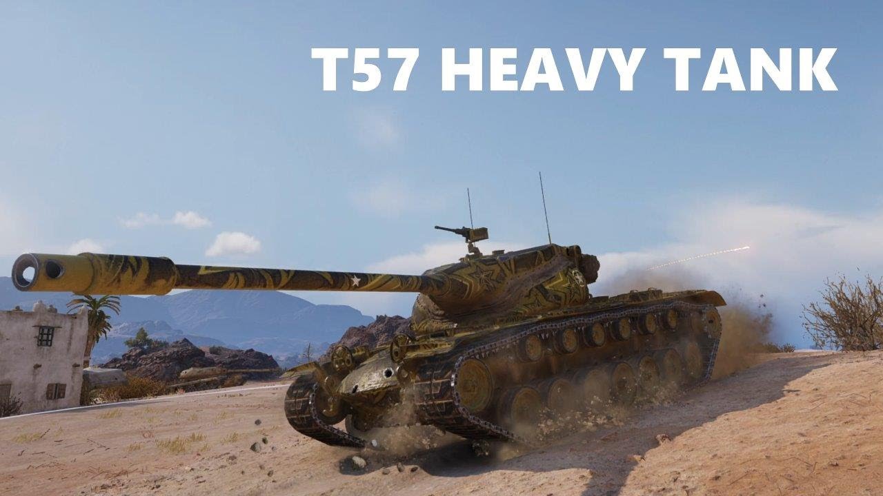 T57 HEAVY TANK U.S.A machine gun doing damage wot complete 4K - YouTube