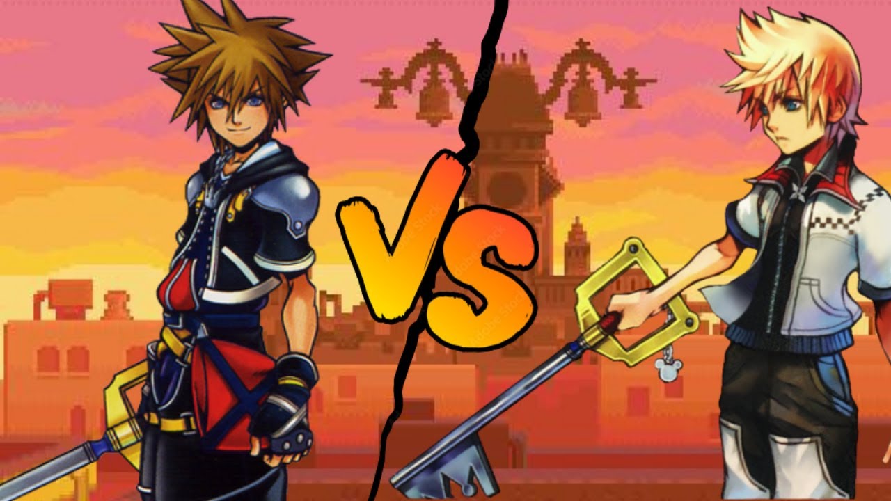 Sora VS Roxas (Kingdom Hearts Sprite Animation) - YouTube
