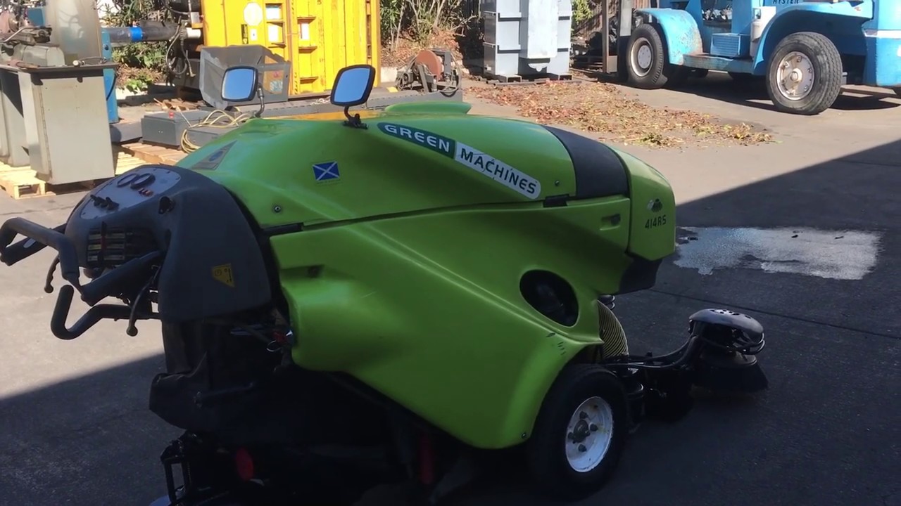 Applied Sweeper Green Machine 414RS Floor Street Sweeper Kubota Diesel ...