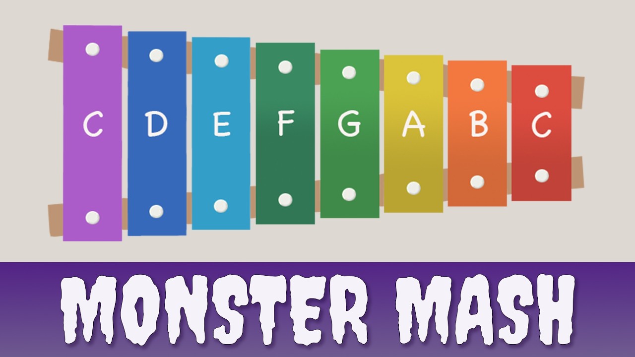 How to play Monster Mash on a Xylophone Easy Songs (Tutorial) - YouTube