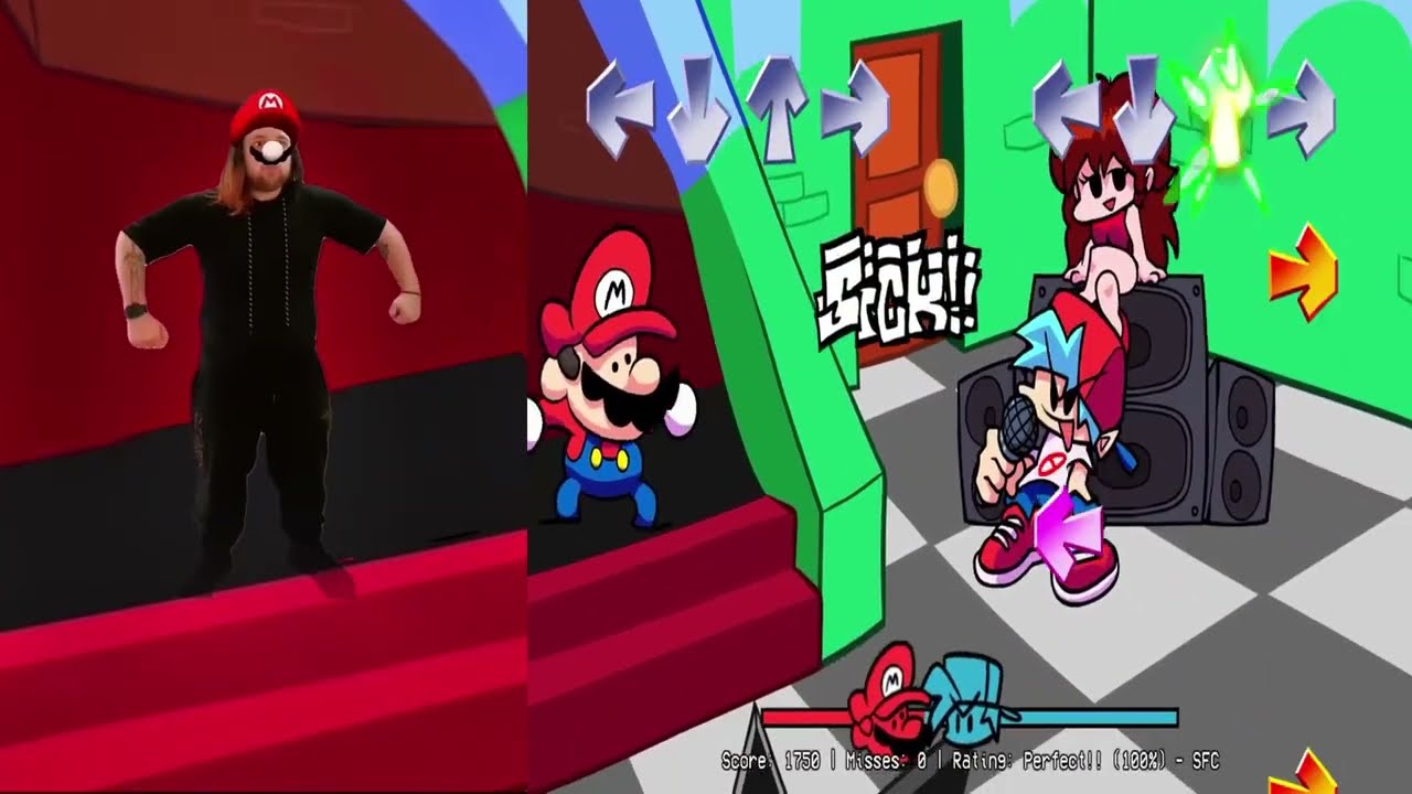 FNF Speedrunner Mario Any% in Real Life (FNF IRL) - YouTube