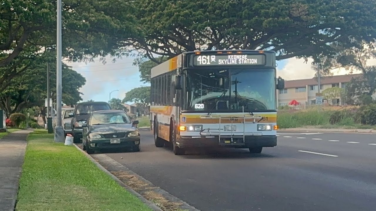 Honolulu TheBus Route 461, Bus 061 - YouTube