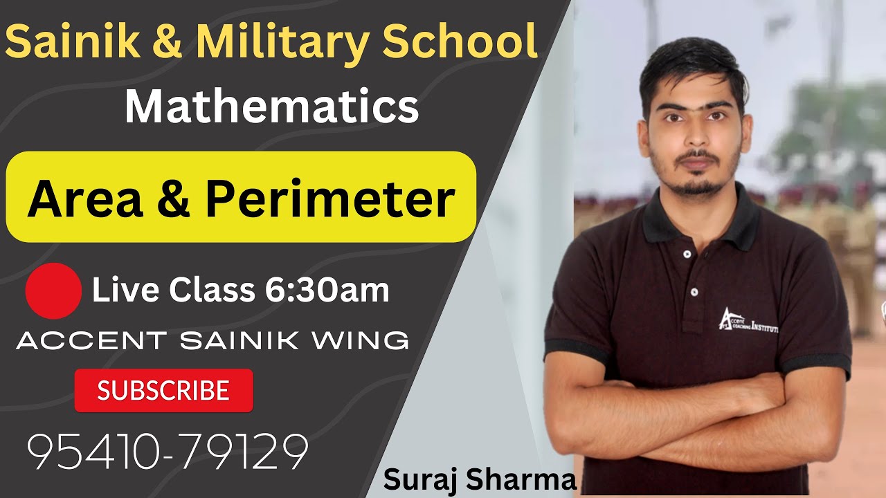 Area & Perimeter for Sainik & Military by Suraj Sir | Sainik School ...