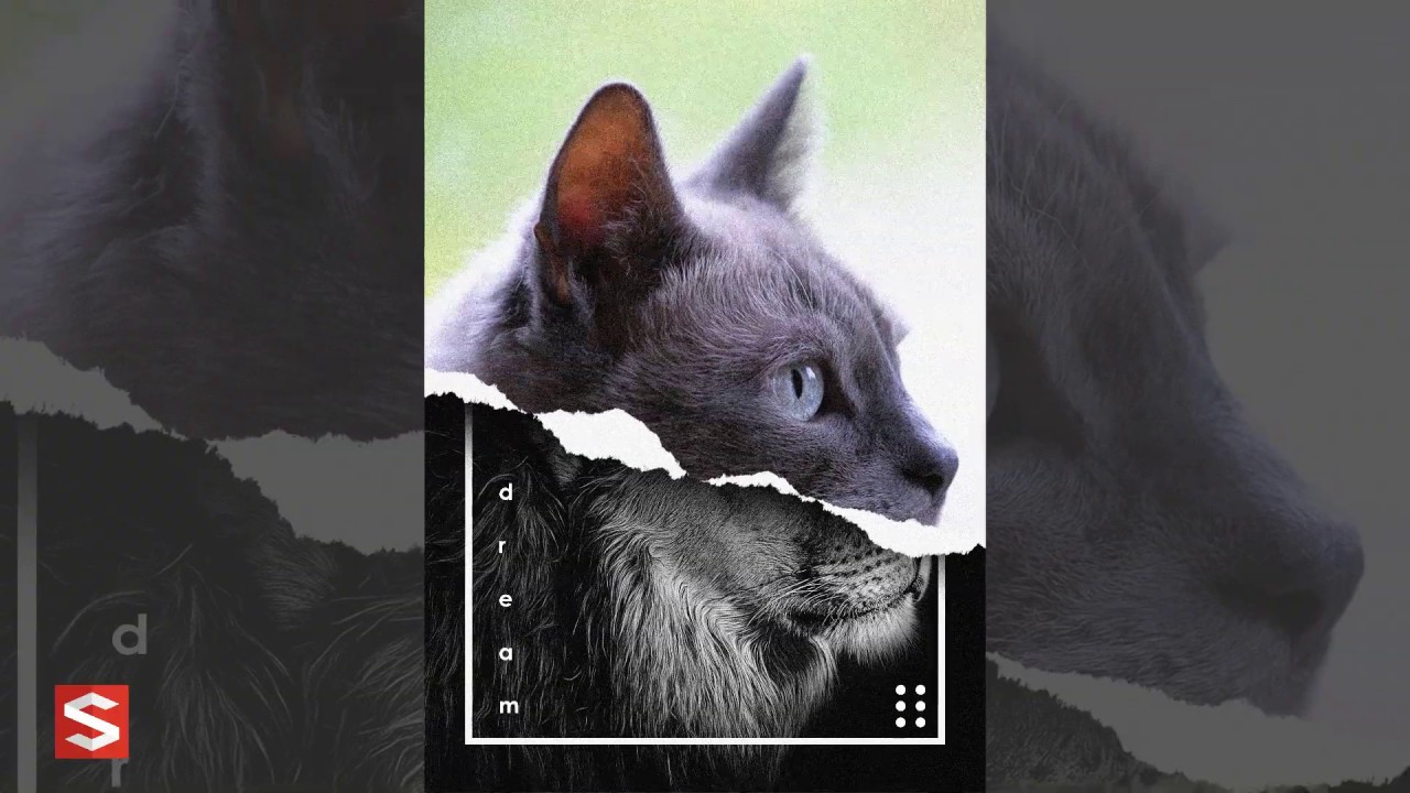 How to create ripped paper poster in Photoshop | Sopheap Design - YouTube