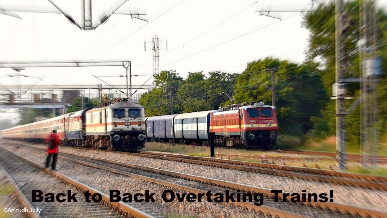 3 Back to back Speedy Trains of Indian Railways overtaking Andaman ...