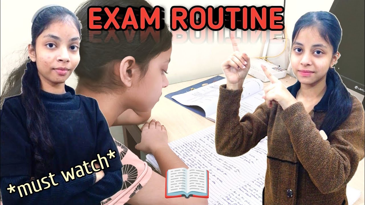 My Exam Routine | study vlog | how to study in exam days | youtuber ...