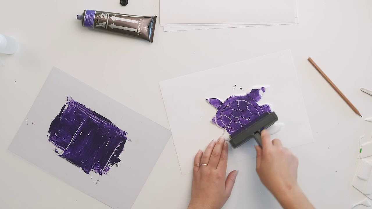 How to make a Printing Foam Turtle | Zart Art - YouTube