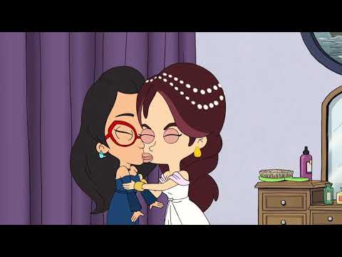 Big Mouth - Devin Kisses Ali - Unexpected Lesbian Kiss - Unzoom Version