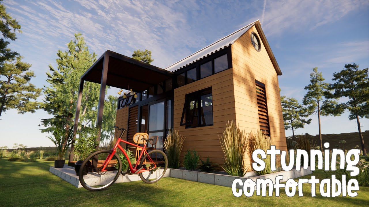 COZY TINY HOUSE (3X7 METER) STUNNING SMALL HOUSE - YouTube