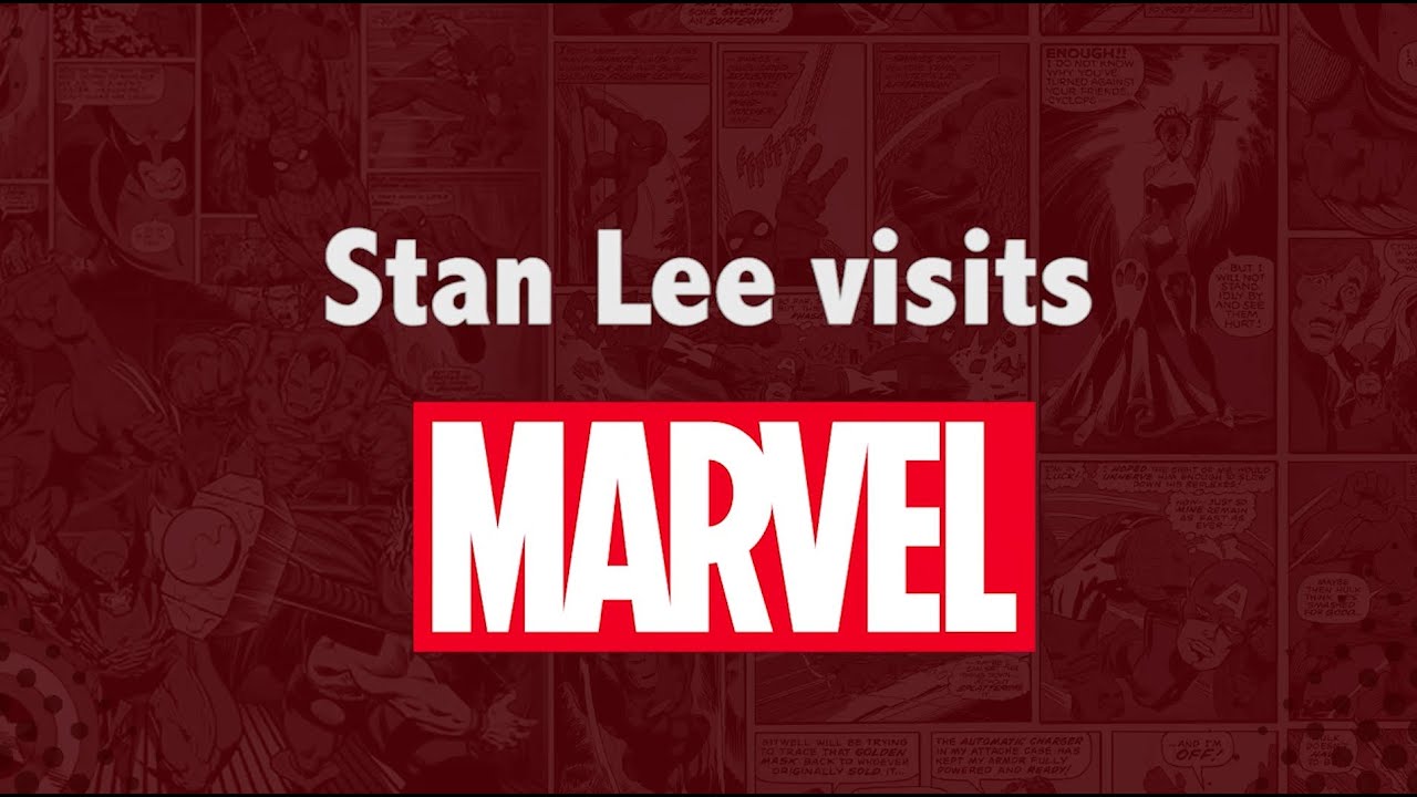Stan Lee Visits the Marvel Office - YouTube