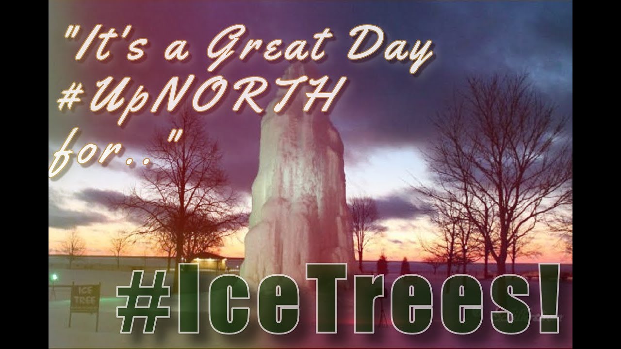 Its a Great Day UpNorth for The Alpena Ice Tree in Mich e ke wis Park ...