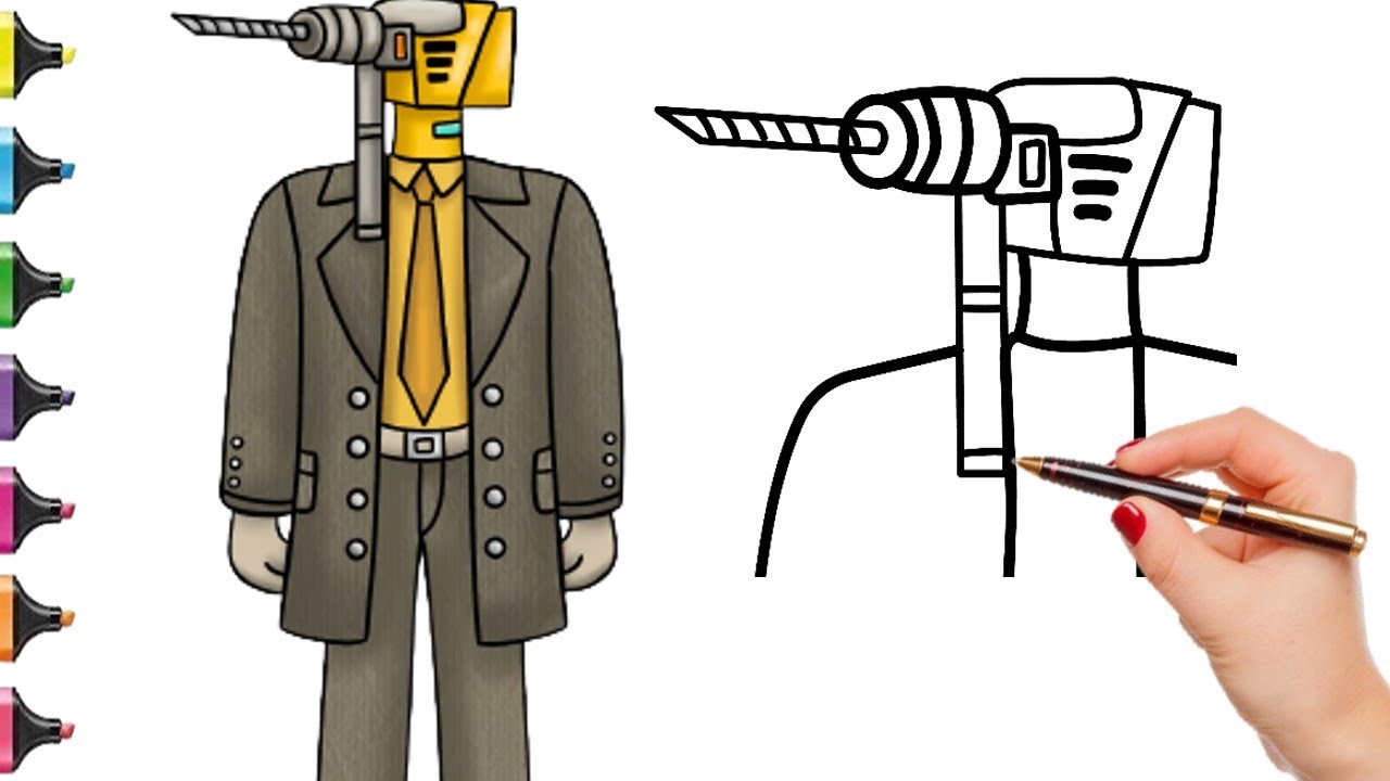 Master the Art of Drawing Drillman from Skibidi Toilet Multiverse!🚽 ️ ...