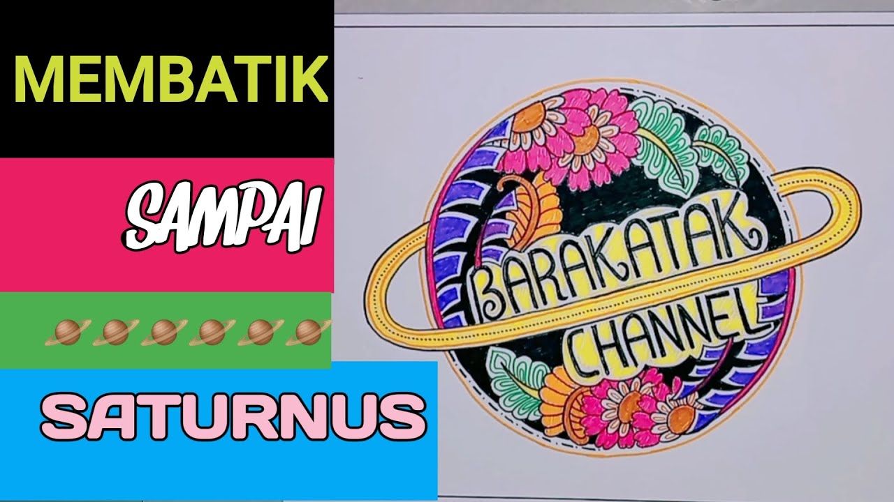 MEMBUAT BATIK MUDAH||STILASI PLANET SATURNUS🪐🪐 @channeldesainbatik ...