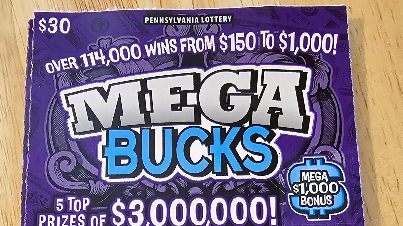 5 Tickets Mega Bucks Pennsylvania Lottery Scratch Off Tickets - YouTube
