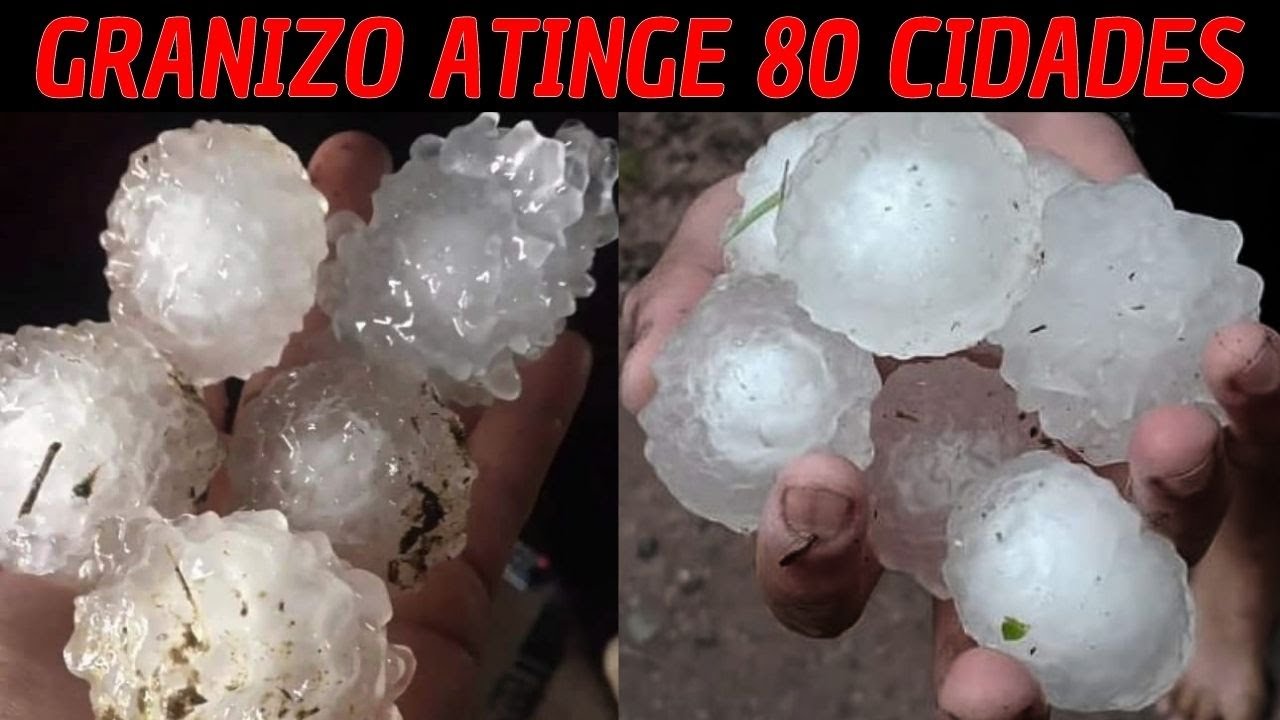 GRANIZO GIGANTE NO RIO GRANDE DO SUL (23/08/2023) - YouTube