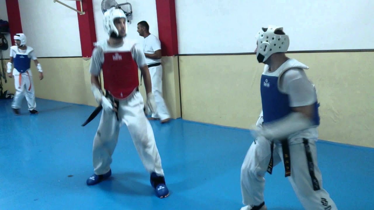 Entrenamiento combate taekwondo(4) - YouTube