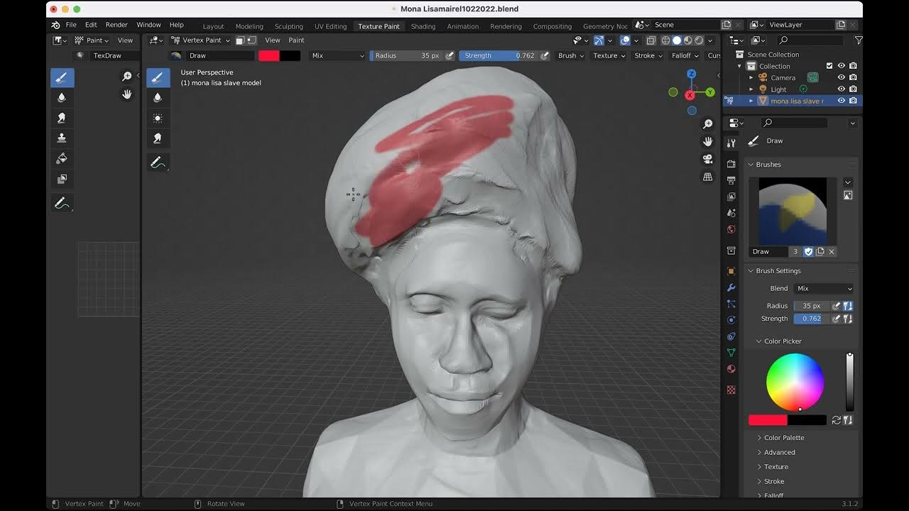 Vertex paint basics Blender - YouTube